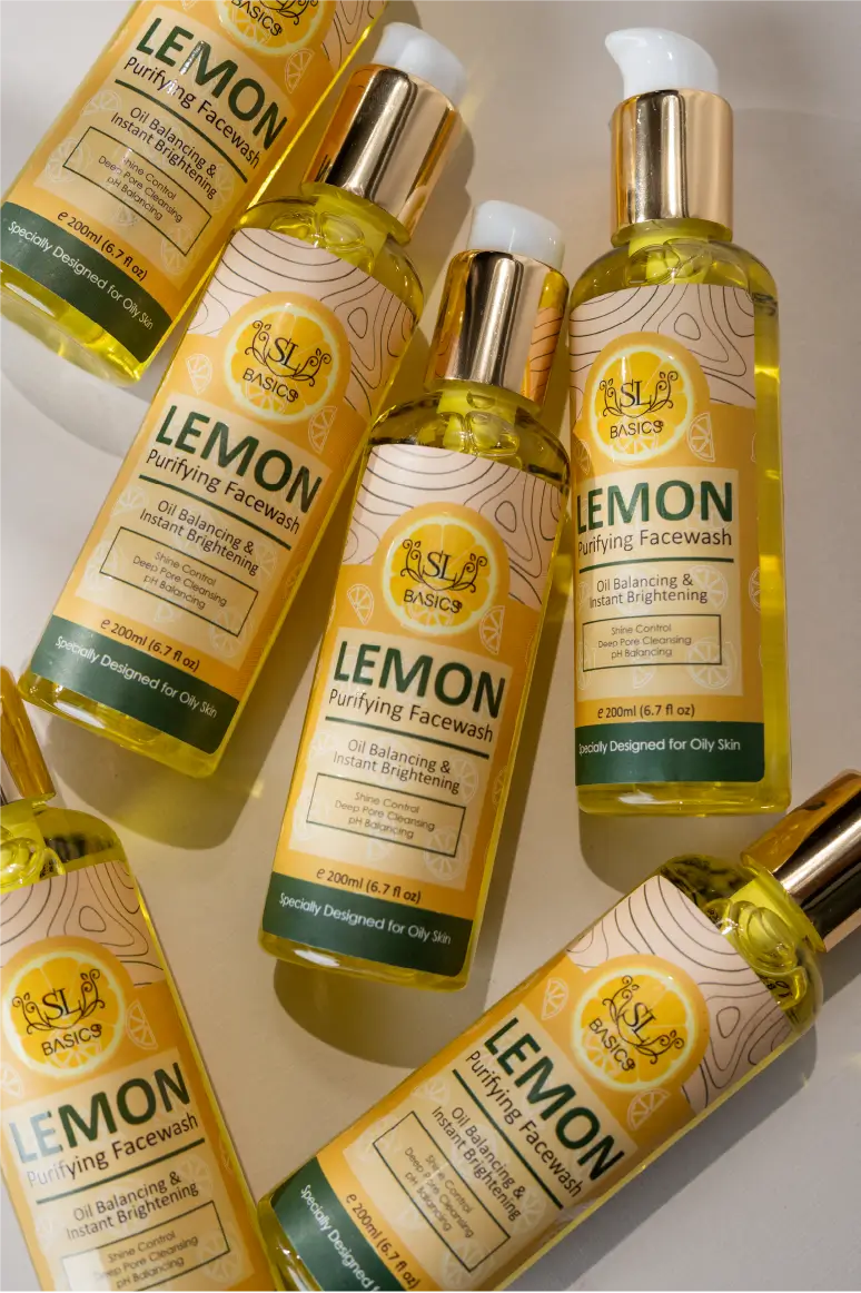 Lemon Facewash | Vitamin C Brightening Face Wash | SL Basics